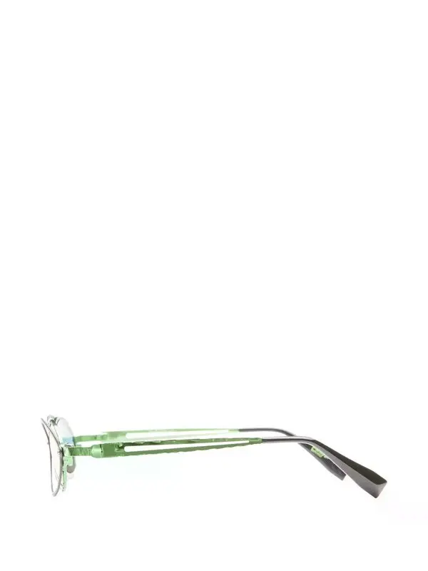 KUBORAUM Mask H18 Oval-frame Sunglasses - Black