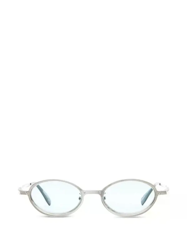 KUBORAUM Mask H18 Oval-frame Sunglasses - Silver