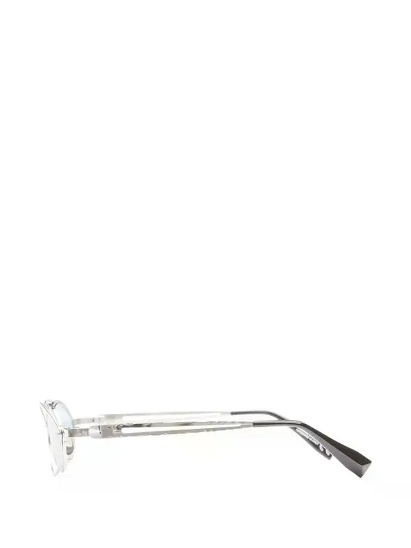 KUBORAUM Mask H18 Oval-frame Sunglasses - Silver