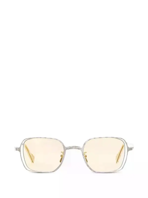 KUBORAUM Hammered-effect Mask H22 Sunglasses - Silver