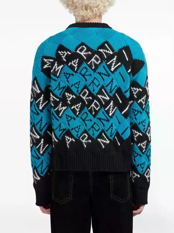 Marni Logo Intarsia-knit Jumper