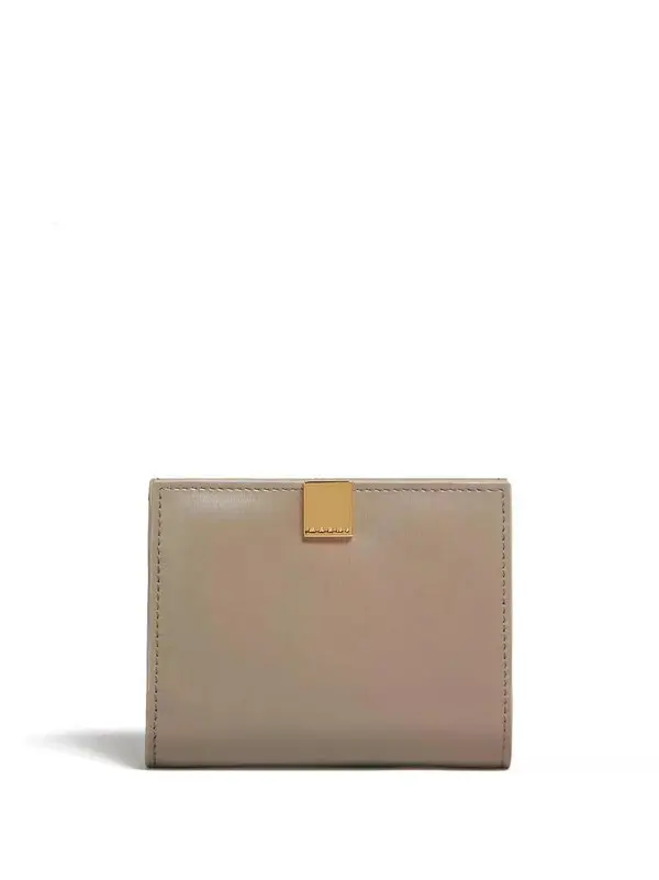 Marni Debossed-logo Tri-fold Wallet - Neutrals
