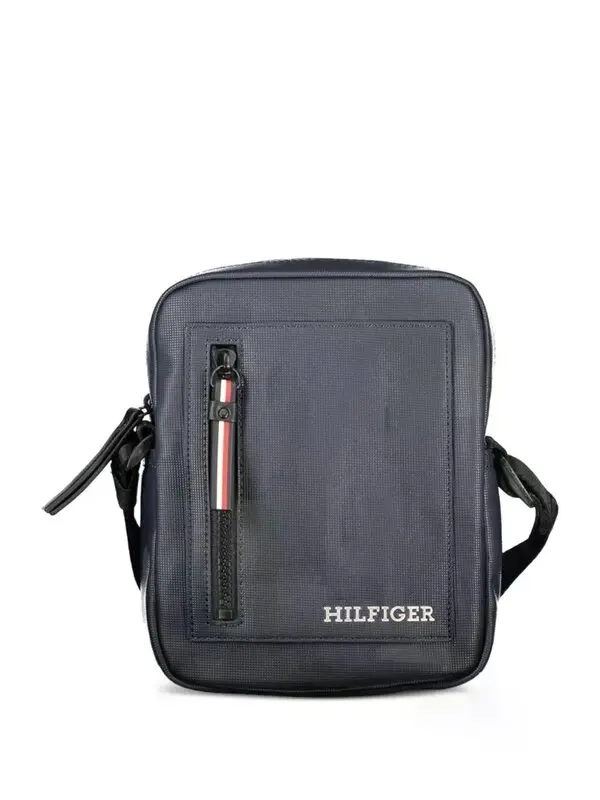 Tommy Hilfiger Logo-lettering Messenger Bag - Blue