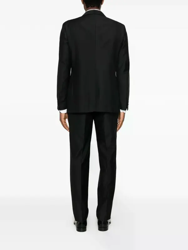 Tagliatore Shawl-lapel Single-breasted Suit - Black