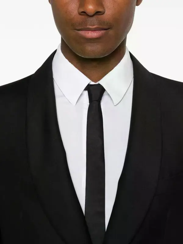 Tagliatore Shawl-lapel Single-breasted Suit - Black