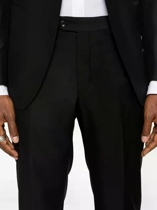 Tagliatore Shawl-lapel Single-breasted Suit - Black
