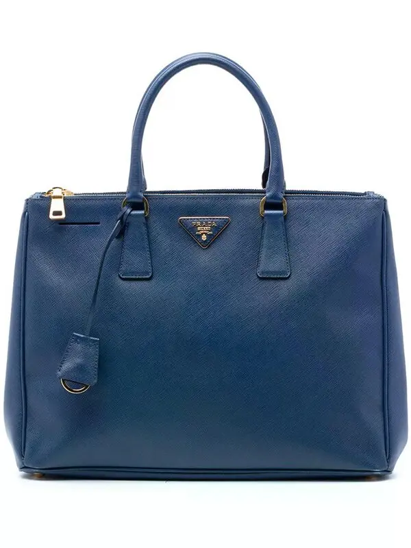 Prada Large Saffiano Lux Galleria Tote - Blue