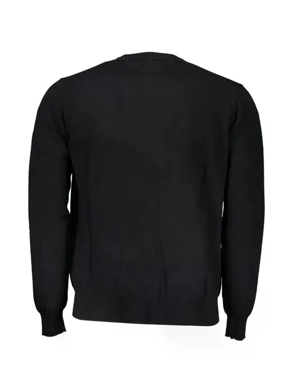 HARMONT & BLAINE Embroidered-logo Crew-neck Sweater - Black