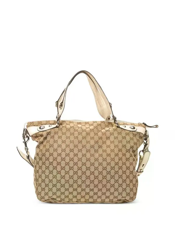 Gucci Gg Supreme Leather-print Shoulder Bag