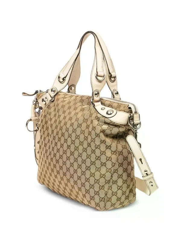Gucci Gg Supreme Leather-print Shoulder Bag