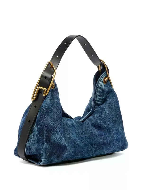 DIESEL® D-line Denim Shoulder Bag - Blue