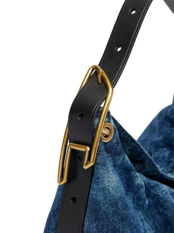 DIESEL® D-line Denim Shoulder Bag - Blue