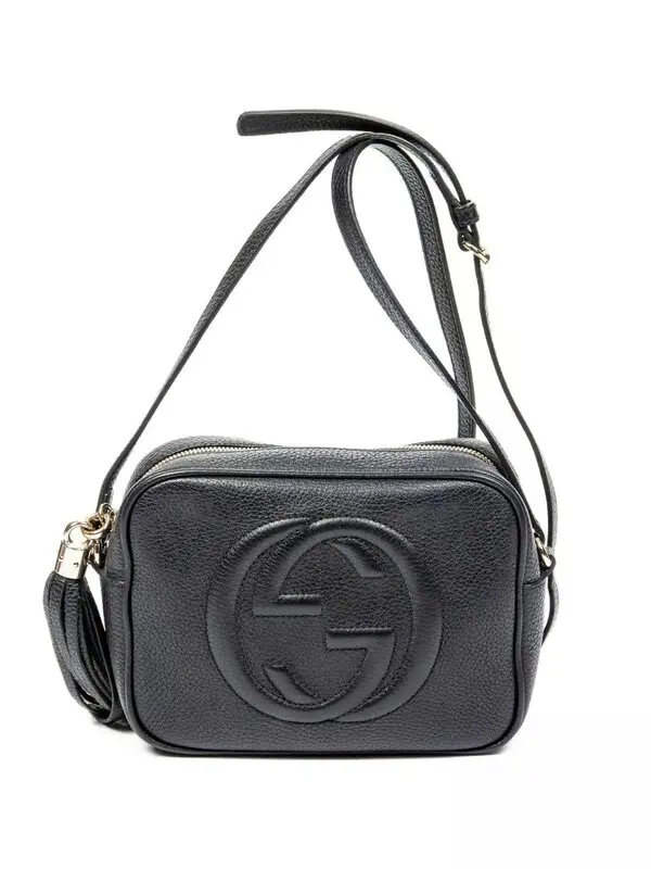 Gucci Soho Interlocking-g Tassel-detail Shoulder Bag - Black