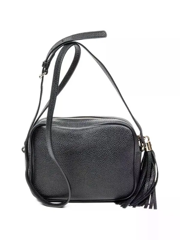 Gucci Soho Interlocking-g Tassel-detail Shoulder Bag - Black