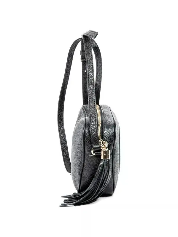 Gucci Soho Interlocking-g Tassel-detail Shoulder Bag - Black