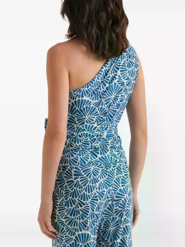 Malìparmi Shell-print Draped Top