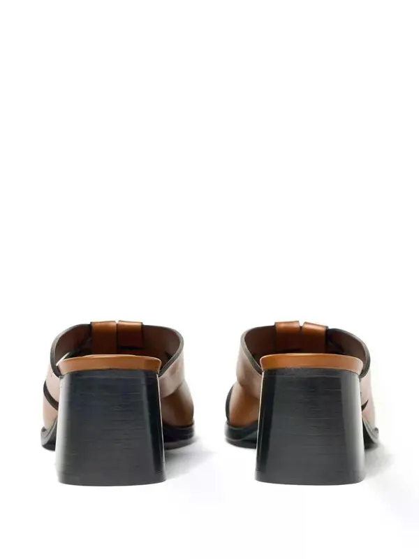 SCAROSSO Aida Woven Leather Sandals - Neutrals