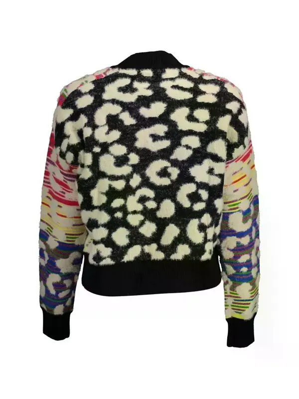 Desigual Leopard-print Striped Sweater