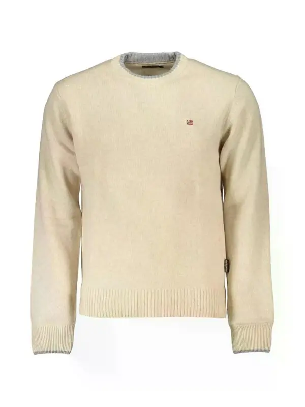 NAPAPIJRI Logo-patch Crew-neck Sweater - Neutrals