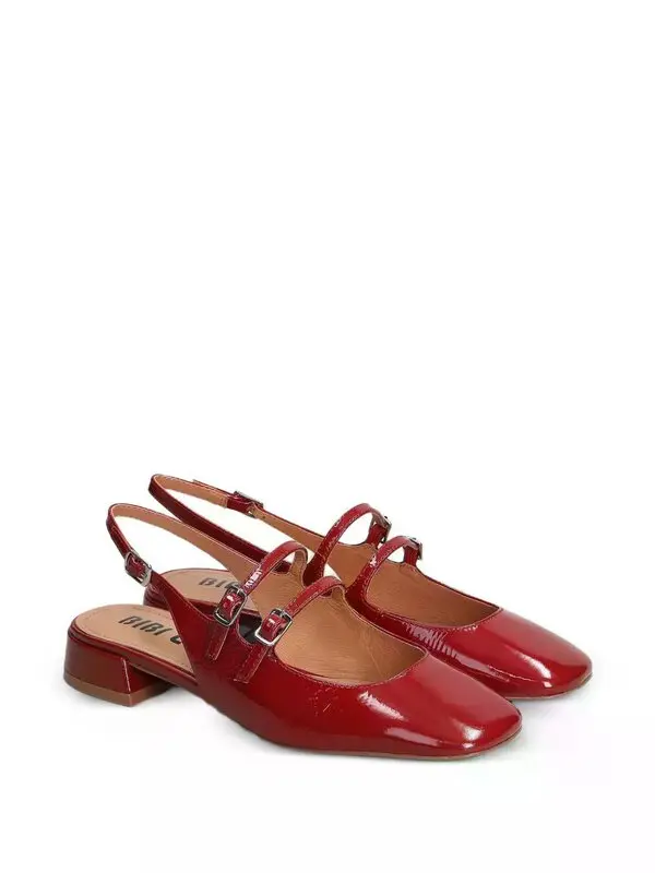BIBI LOU Patent-finish Slingback Pumps