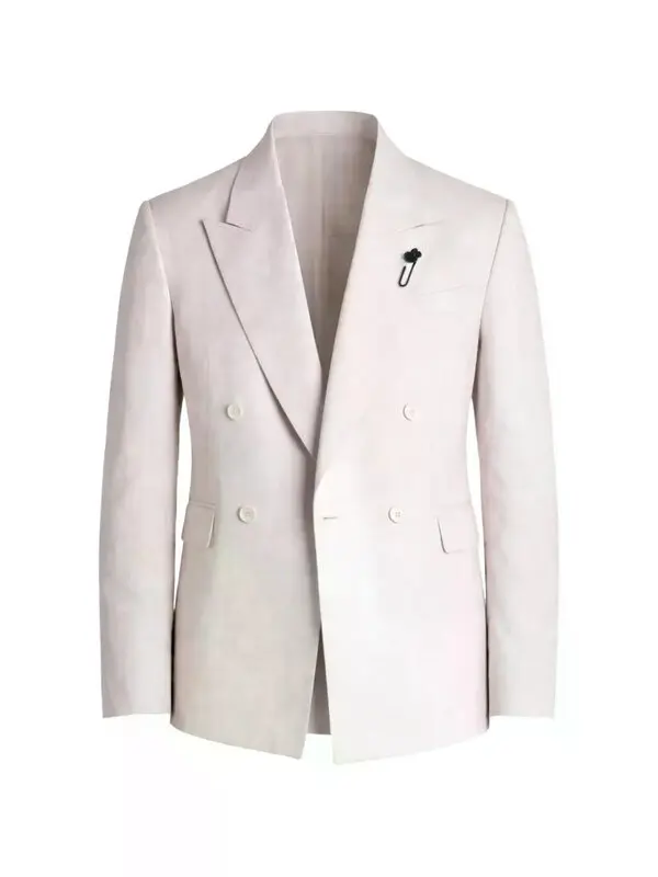LARDINI Double-breasted Peak-lapel Blazer