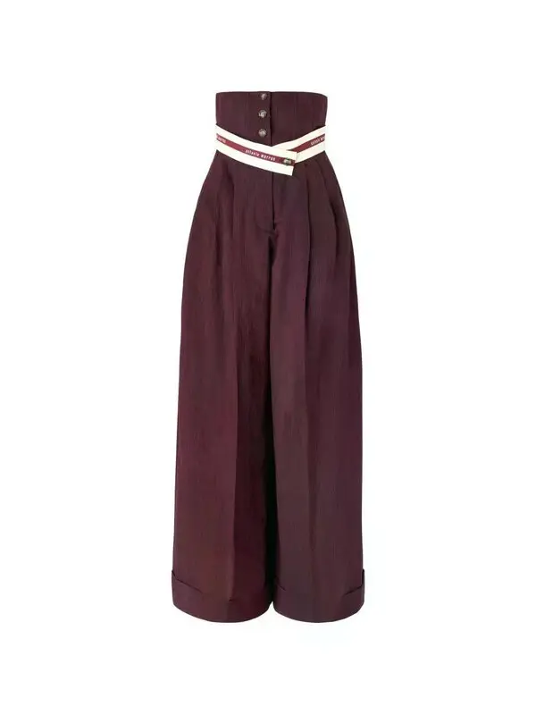Antonio Marras High-waisted Corduroy Trousers - Red