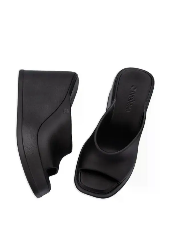 Melissa Free Slip Wedge Sandals - Black