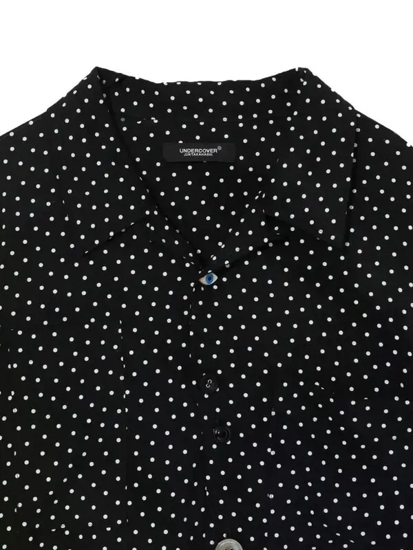 Undercover Polka-dot Layered Shirt