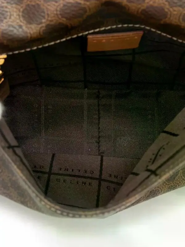 Celine 1999 Macadam Coated Canvas Crossbody Bag