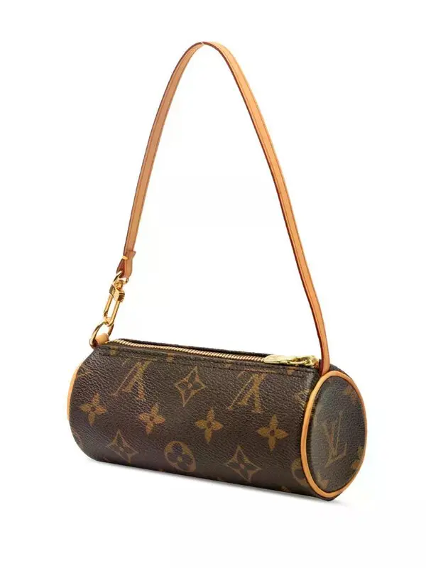 LOUIS VUITTON Monogram Papillon Pochette Handbag - Brown