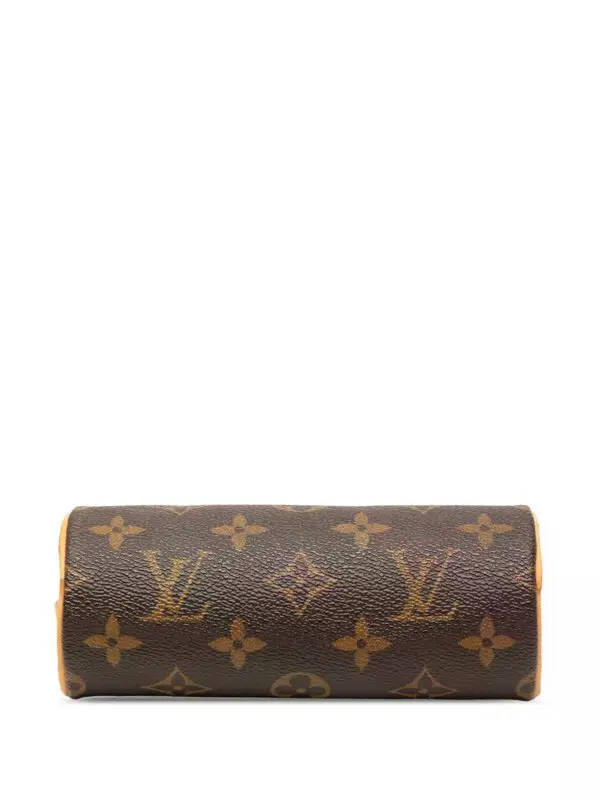 LOUIS VUITTON Monogram Papillon Pochette Handbag - Brown