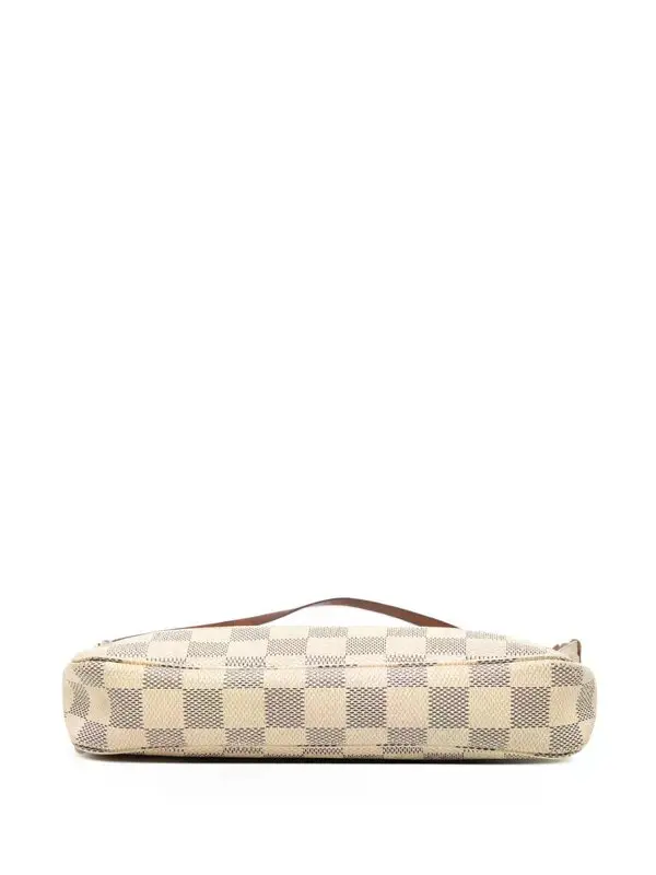 LOUIS VUITTON 2007 Damier Azur Pochette Accessoires - White