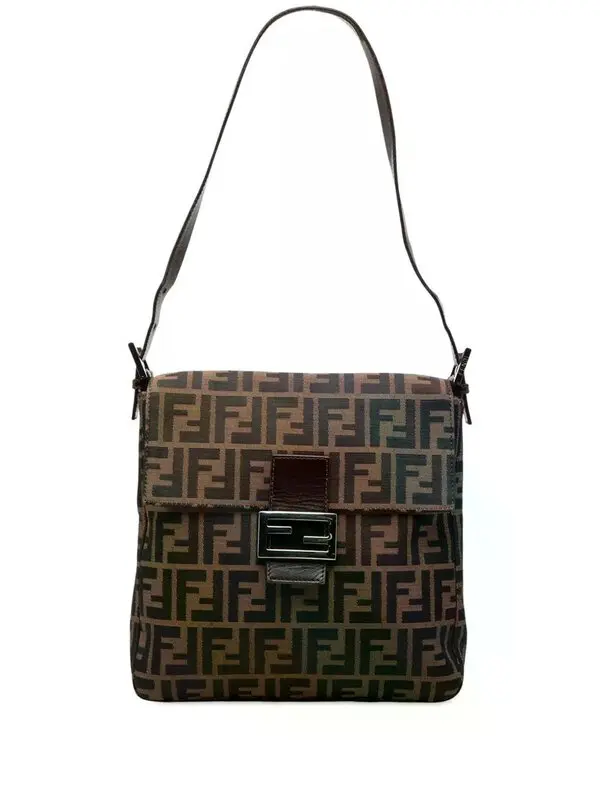 Fendi Zucca Canvas Shoulder Bag