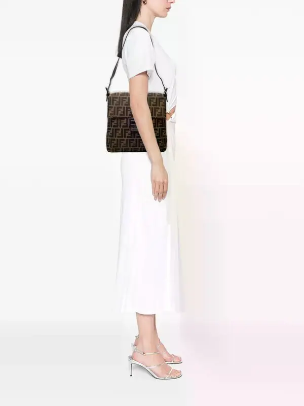 Fendi Zucca Canvas Shoulder Bag