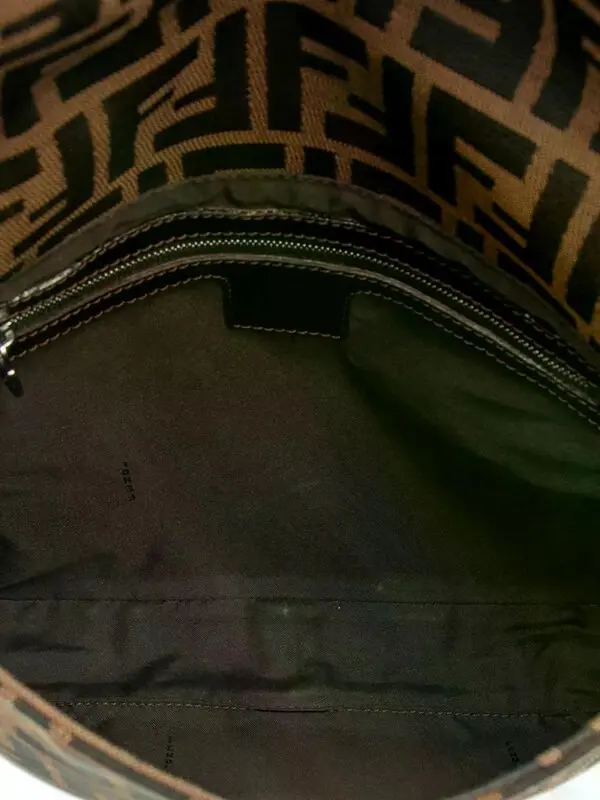 Fendi Zucca Canvas Shoulder Bag