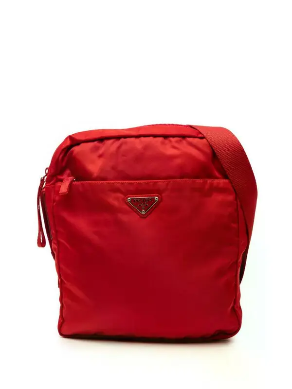 Prada 2000-2013 Tessuto Zip Top Crossbody Bag