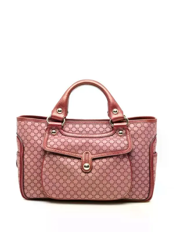Celine 20th Century Macadam Canvas Boogie Handbag - Pink