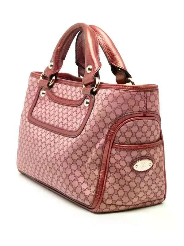 Celine 20th Century Macadam Canvas Boogie Handbag - Pink
