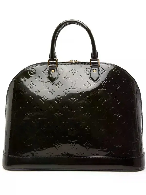 LOUIS VUITTON 2011 Monogram Vernis Alma Gm Handbag - Blue