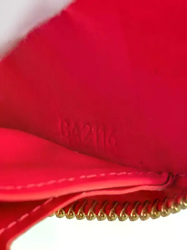 LOUIS VUITTON 2016 Monogram Vernis Zippy Wallet Long Wallets - Red