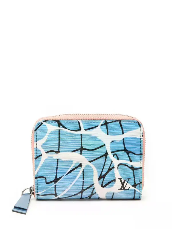 LOUIS VUITTON 2015 Epi Aqua Zippy Purse Coin Pouch - Blue