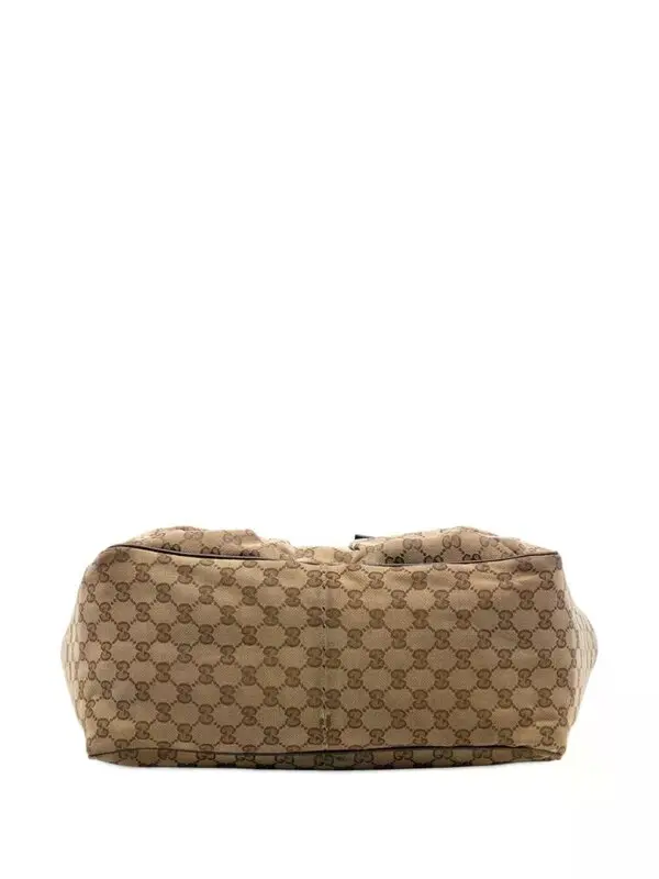 Gucci Gg Canvas Web Double Pockets Tote Bag
