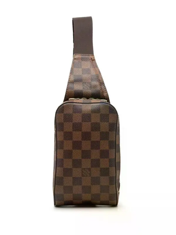 LOUIS VUITTON 2004 Damier Ebene Geronimos Crossbody Bag