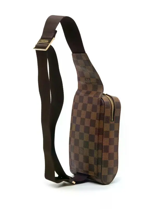 LOUIS VUITTON 2004 Damier Ebene Geronimos Crossbody Bag