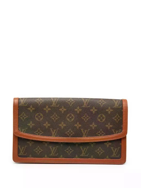 LOUIS VUITTON 1990 Monogram Pochette Dame Gm Clutch