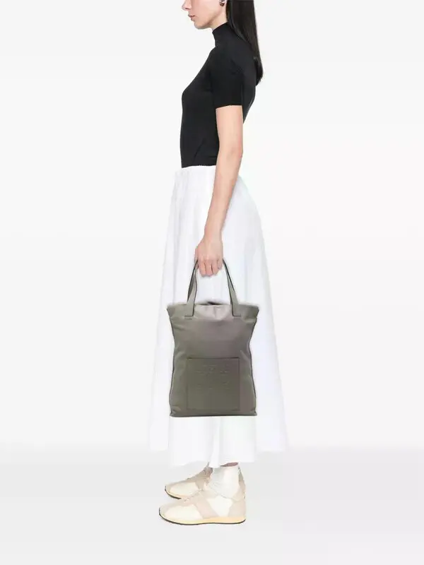 Loewe 2007 Leather Anagram Shopper Tote Bag - Grey