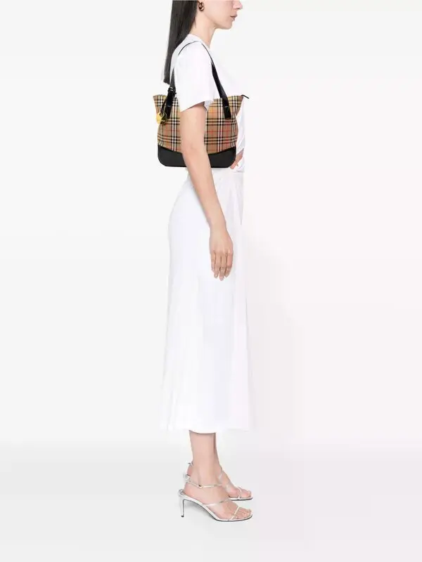 Burberry Haymarket Check Canvas Tote Bag