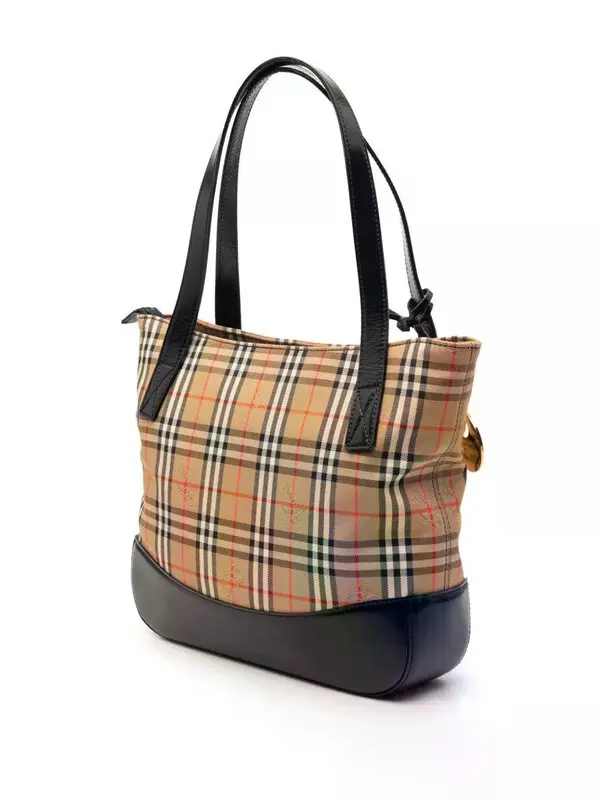 Burberry Haymarket Check Canvas Tote Bag