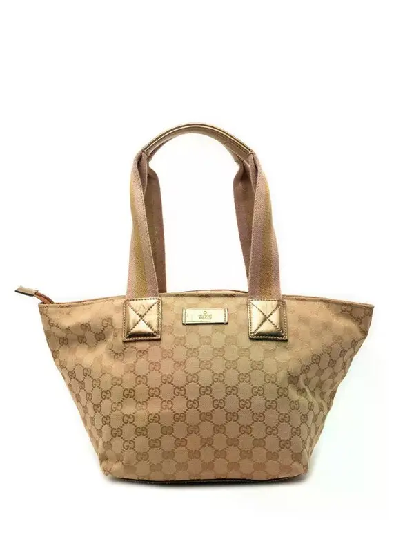 Gucci Gg Canvas Web Tote Bag - Neutrals