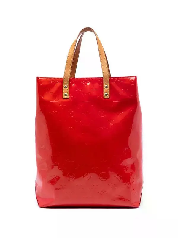 LOUIS VUITTON 2001 Monogram Vernis Reade Mm Tote Bag